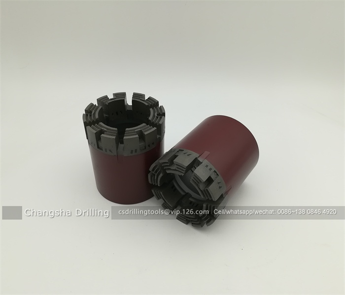 NQ Impregnated diamond bit turbo matrix