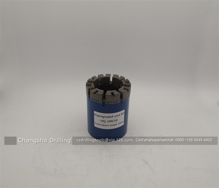 HQ Impregnated diamond bit Turbo matrix