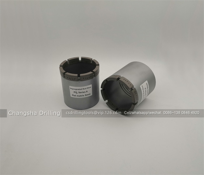 PQ Impregnated diamond rod shoe Flat matrix