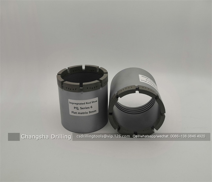 PQ Impregnated diamond rod shoe Flat matrix