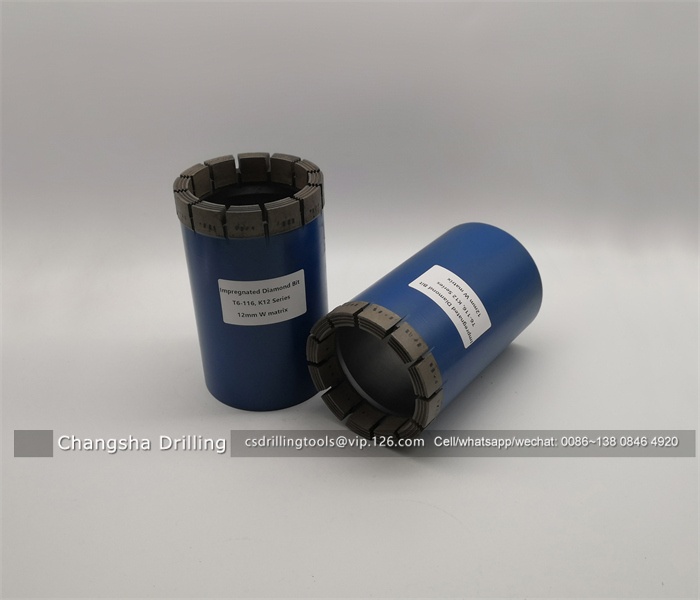 T6-116 Impregnated diamond core bit