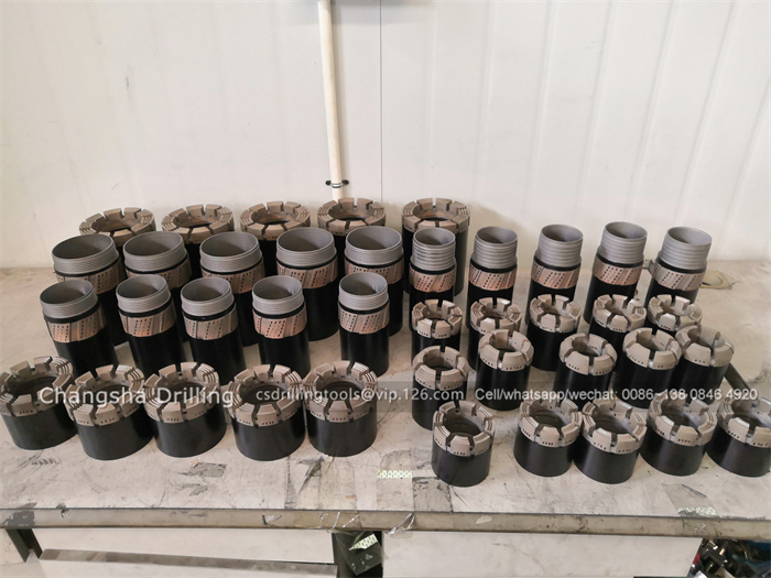 NQ Impregnated diamond bit Step matrix