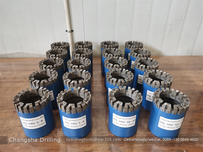 HQ Impregnated diamond bit Turbo matrix