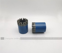 NQ Impregnated diamond bit turbo matrix